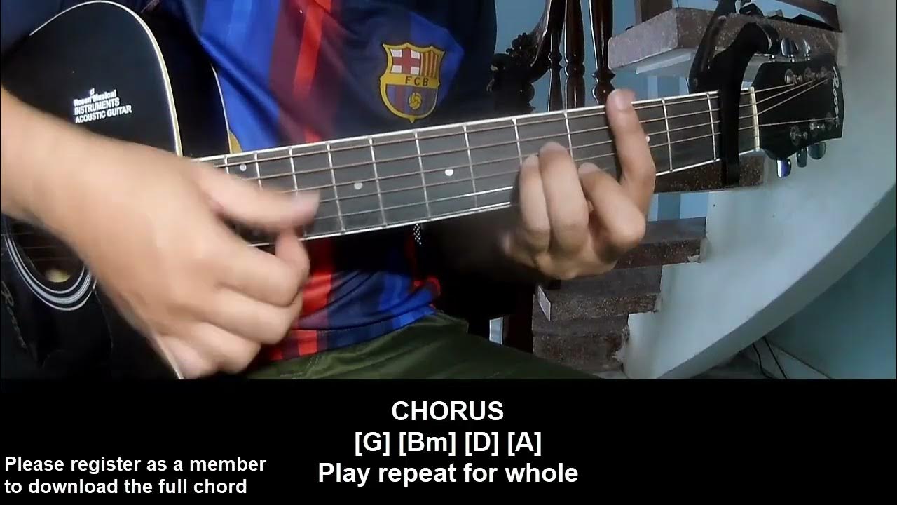 Play Guitar Along With Chord plastic palm trees By Tate McRae Version 2 - YouTube