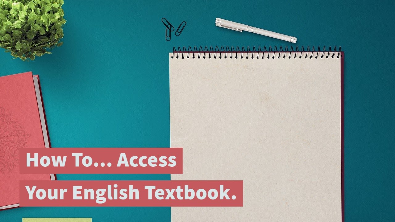 HowTo... Access your English Textbook - YouTube