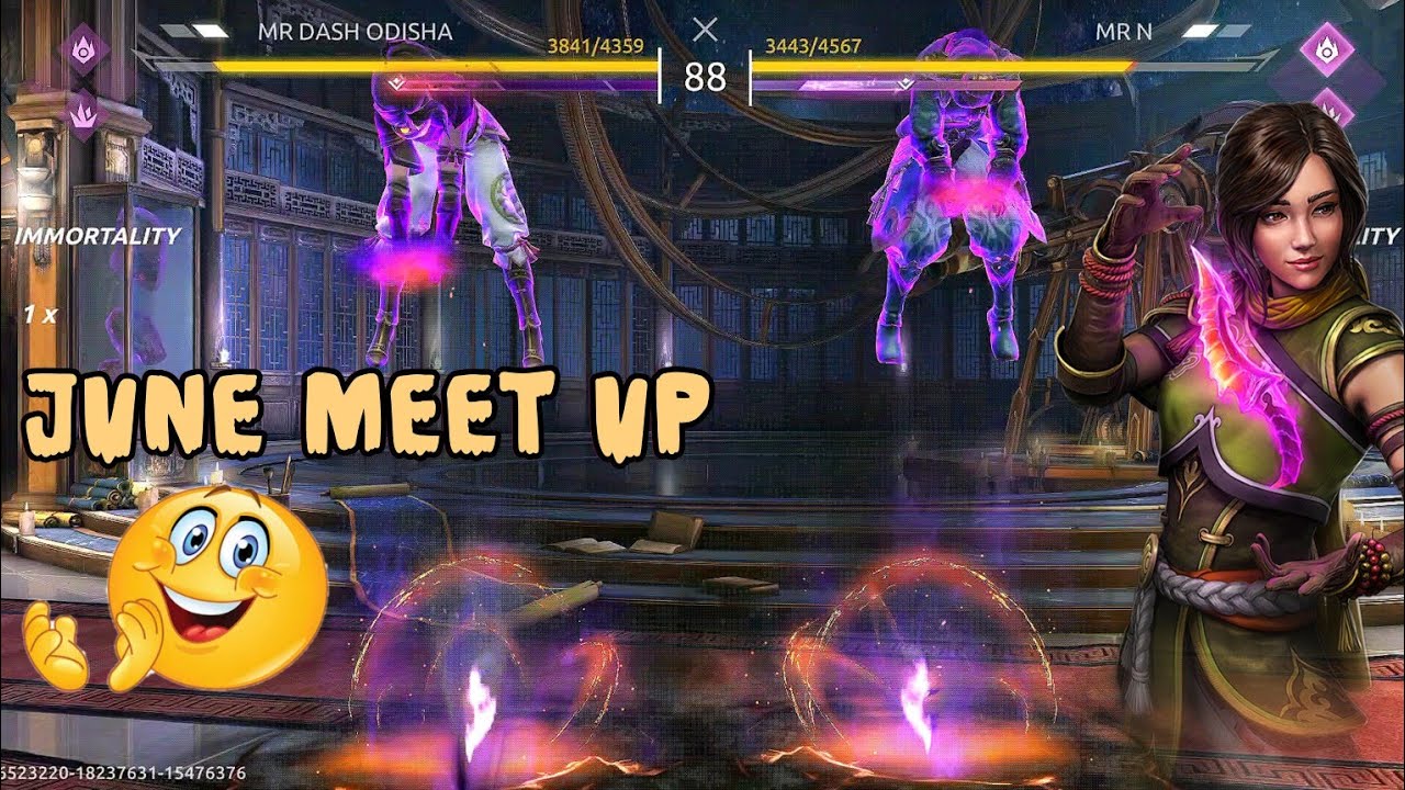 When two June Face up 👹 | Amazing June Gameplay - Shadow Fight 4 Arena ...