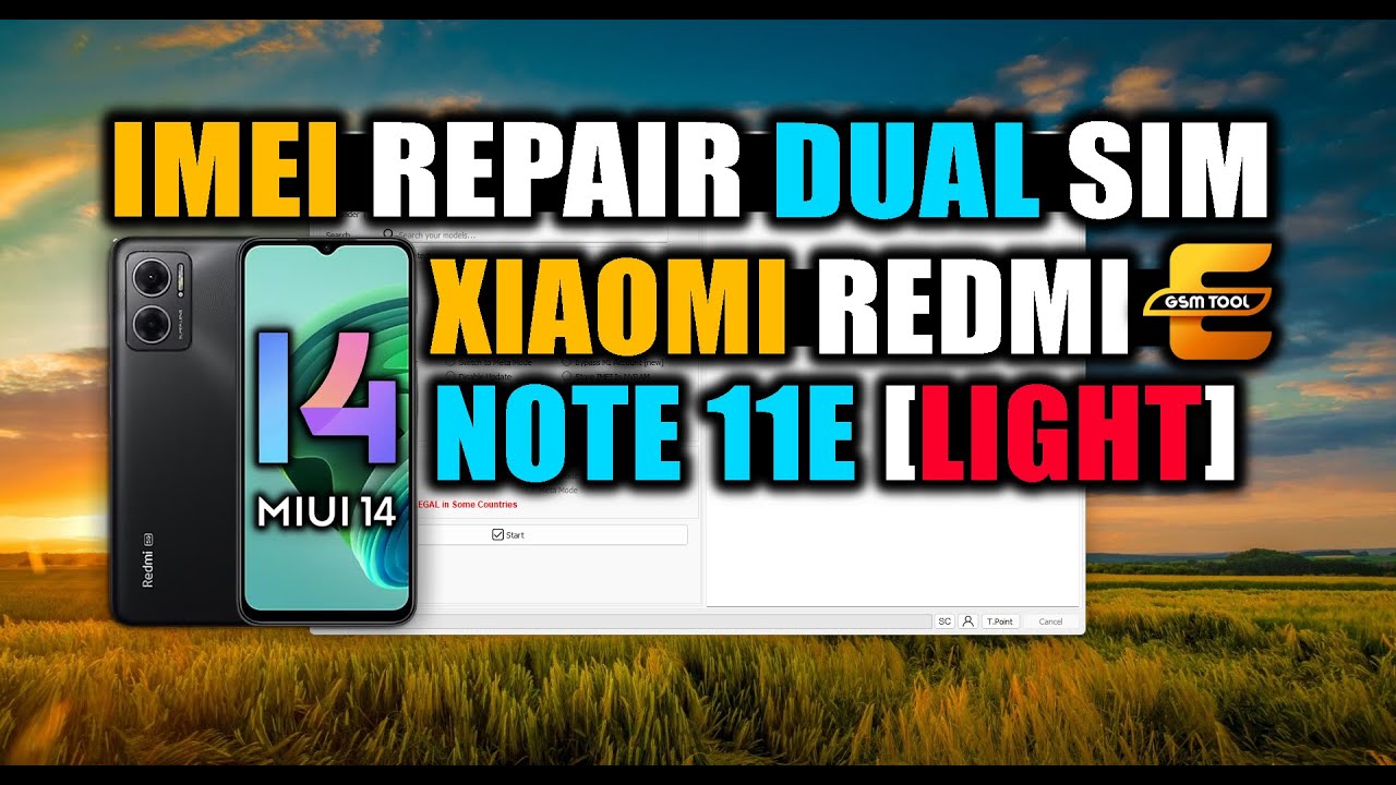 Repair IMEI Dual SIM 14 MIUI - Xiaomi Redmi Note 11E [light] By : E-GSM ...