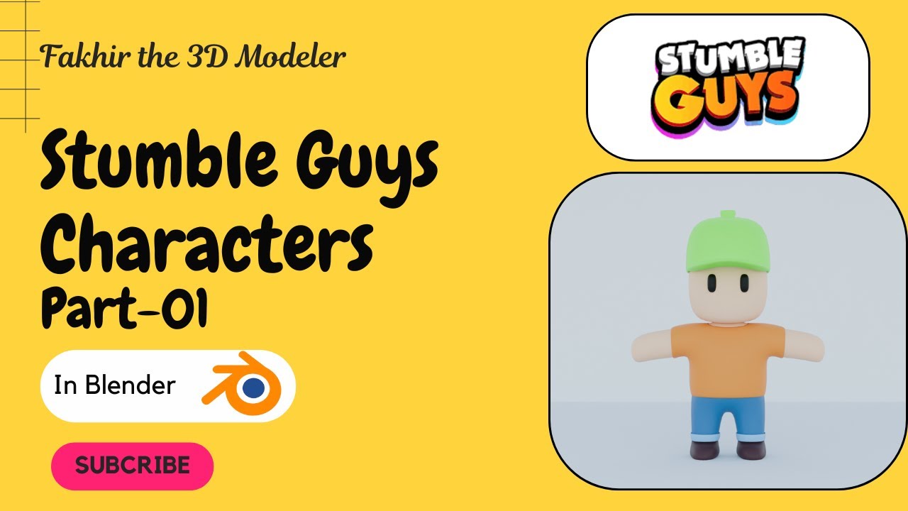 How to make Stumble guys Characters Part-01 #characterart - YouTube