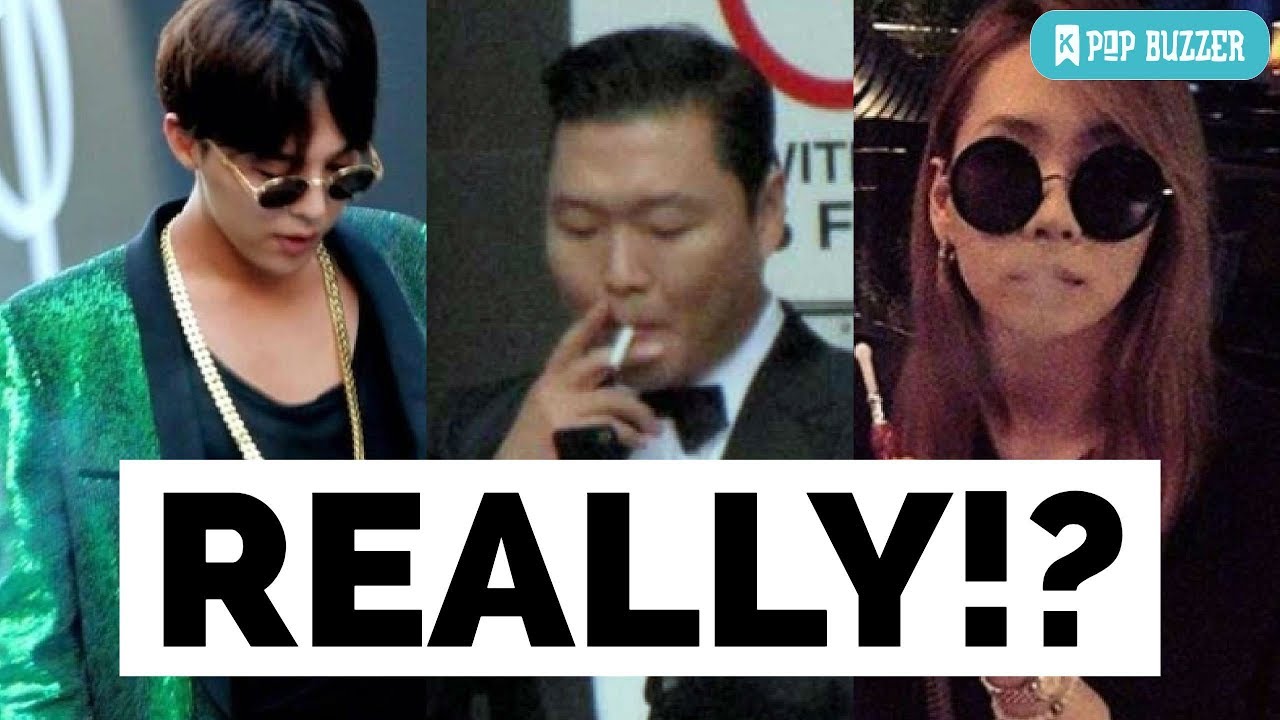8 Kpop Idols Who Were Caught Smoking - YouTube