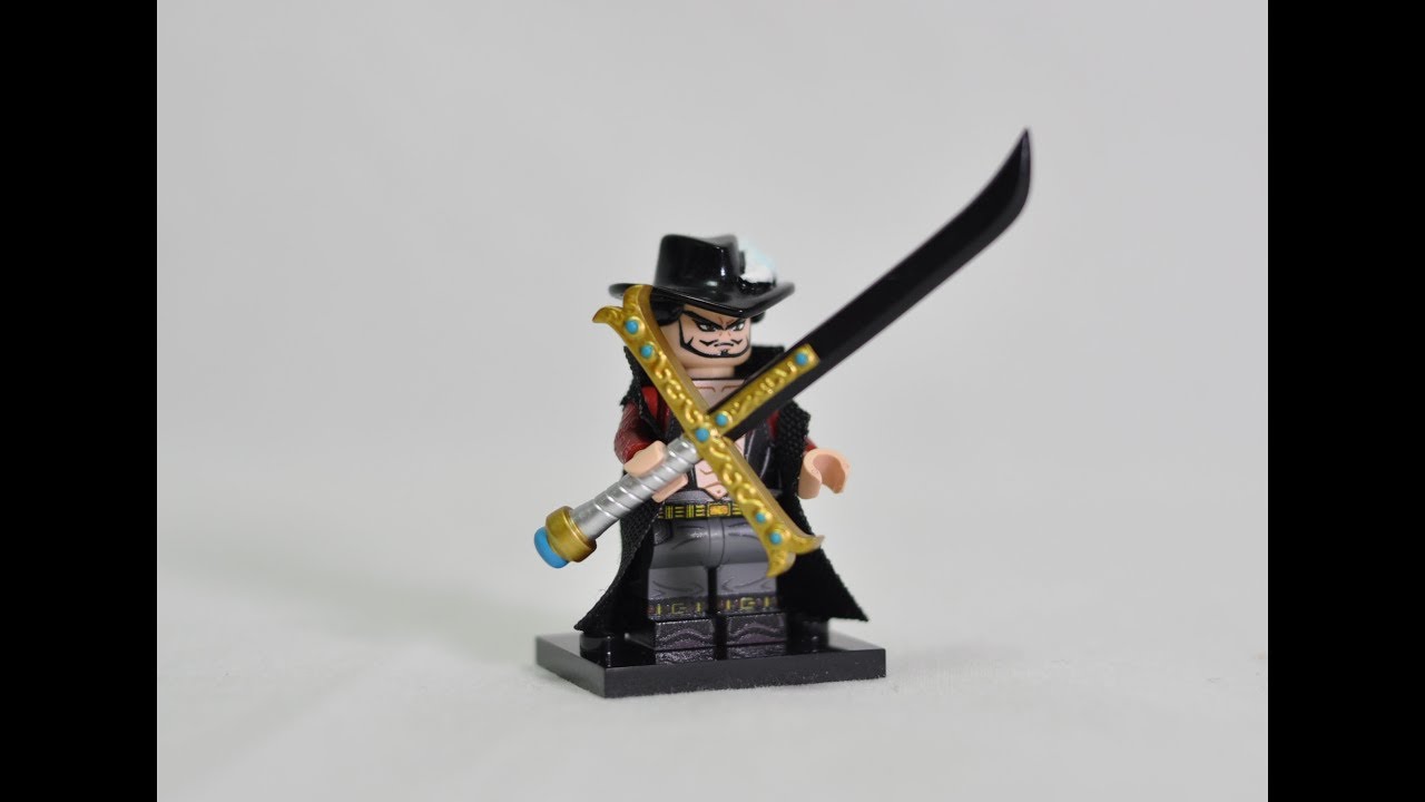 드디어 구했습니다! 레고 미호크 커스텀 피규어 (Lego Mihawk custom figure) - YouTube