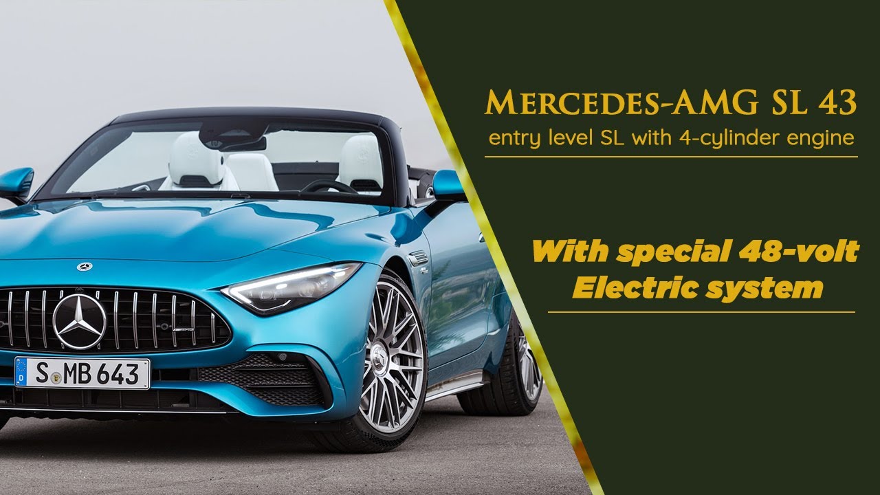 Mercedes-AMG SL 43 (2023) AMG Roadster Visual Review, Detail Interior ...