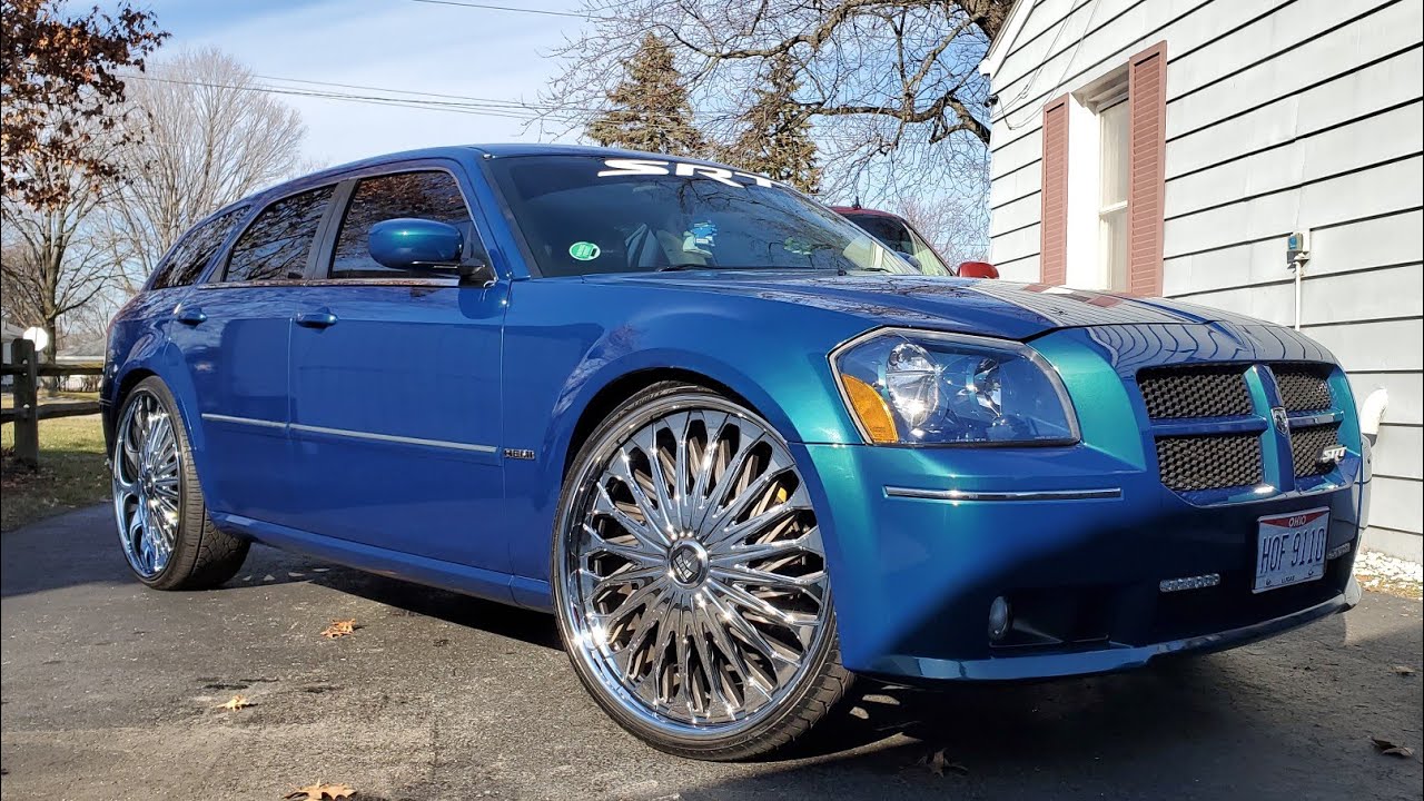 RARE SRT DODGE MAGNUM & SUPERCHARGED BUICK RIVIERA ON DUB WHEELS - YouTube