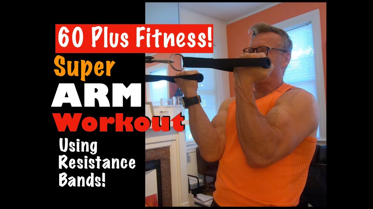 Arm Workout Using Resistance Bands Youtube