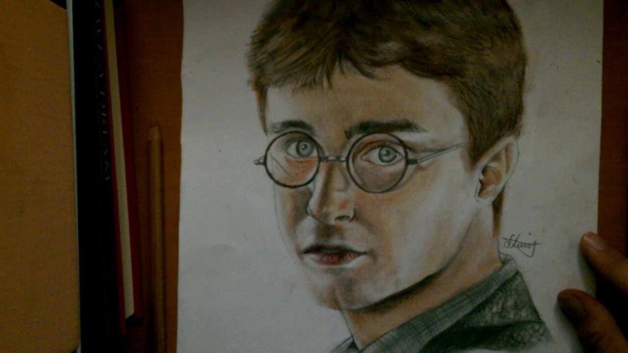 Harry Potter (Daniel Radcliffe) Drawing - YouTube