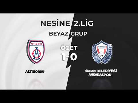 Altınordu 1-0 Sincan Belediyesi Ankaraspor | Maç Özeti