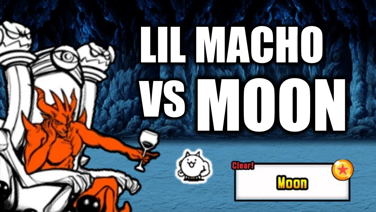 Can I Beat EOC Moon with Only Lil Macho Cat? Battle Cats - YouTube