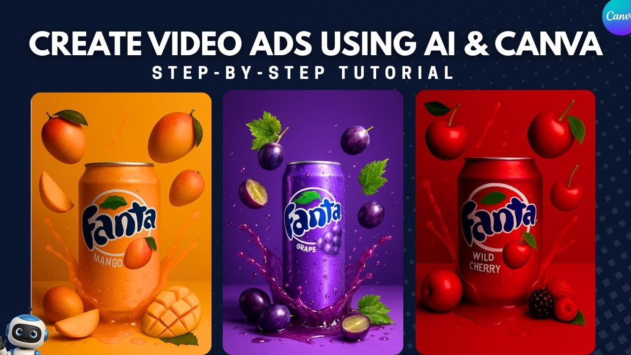 How to Create a Stunning Fanta Ad in Canva + AI | Viral Product Ad ...