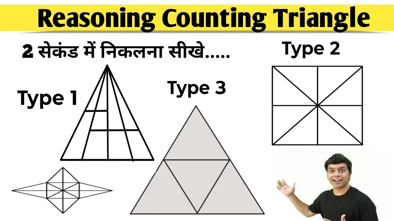 Triangle C Best Tricks।। त्रिभुज की संख्या निकालना ।। #reasoning # ...