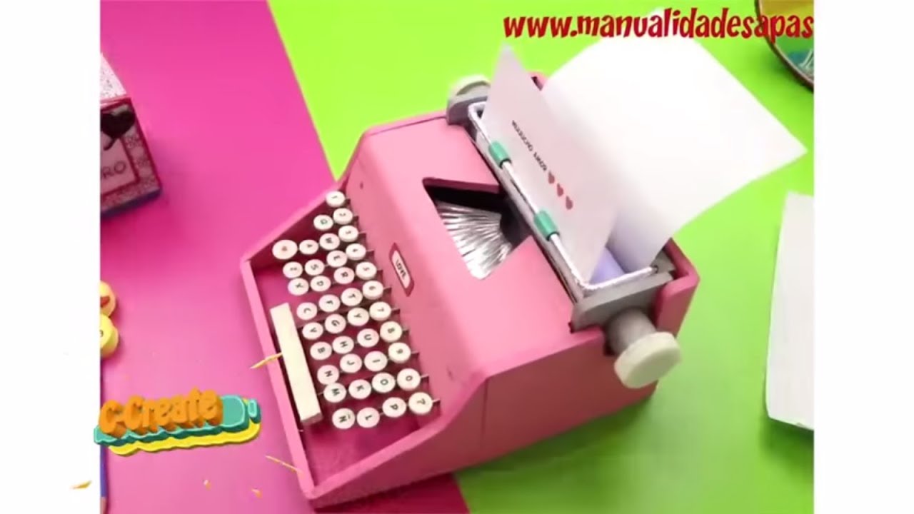 HOW TO MAKE TYPEWRITER MACHINE WITH MAGIC WRITER - YouTube