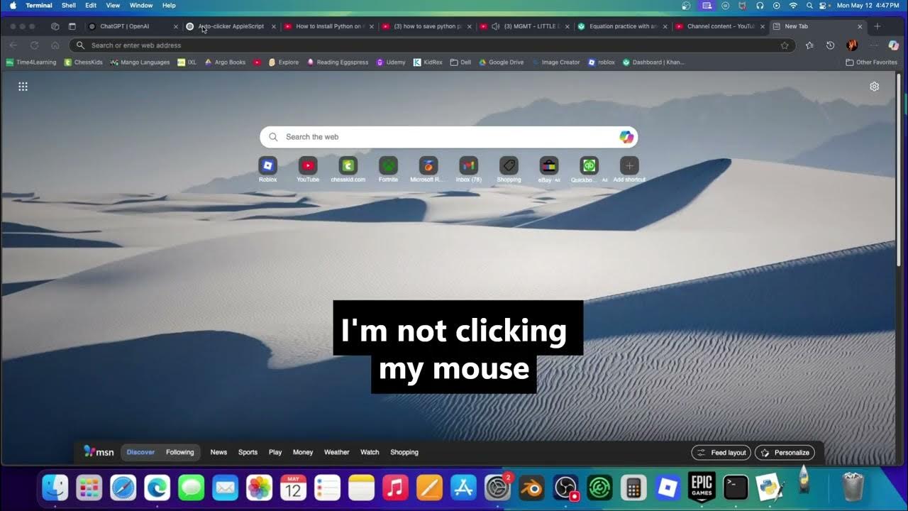 How to make your very own auto clicker (python) - YouTube