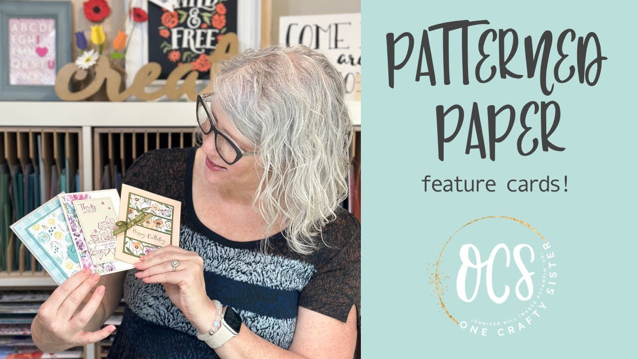 Three card layouts to show off your patterned papers! - YouTube