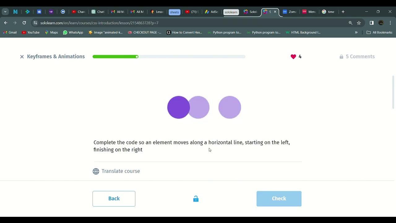 32 Keyframes And Animations Introduction To Css Sololearn Youtube