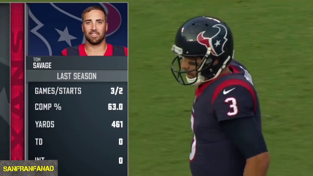 Tom Savage vs Panthers (Preseason Week 1) - 69 Yards + TD Drive! | 2017 ...