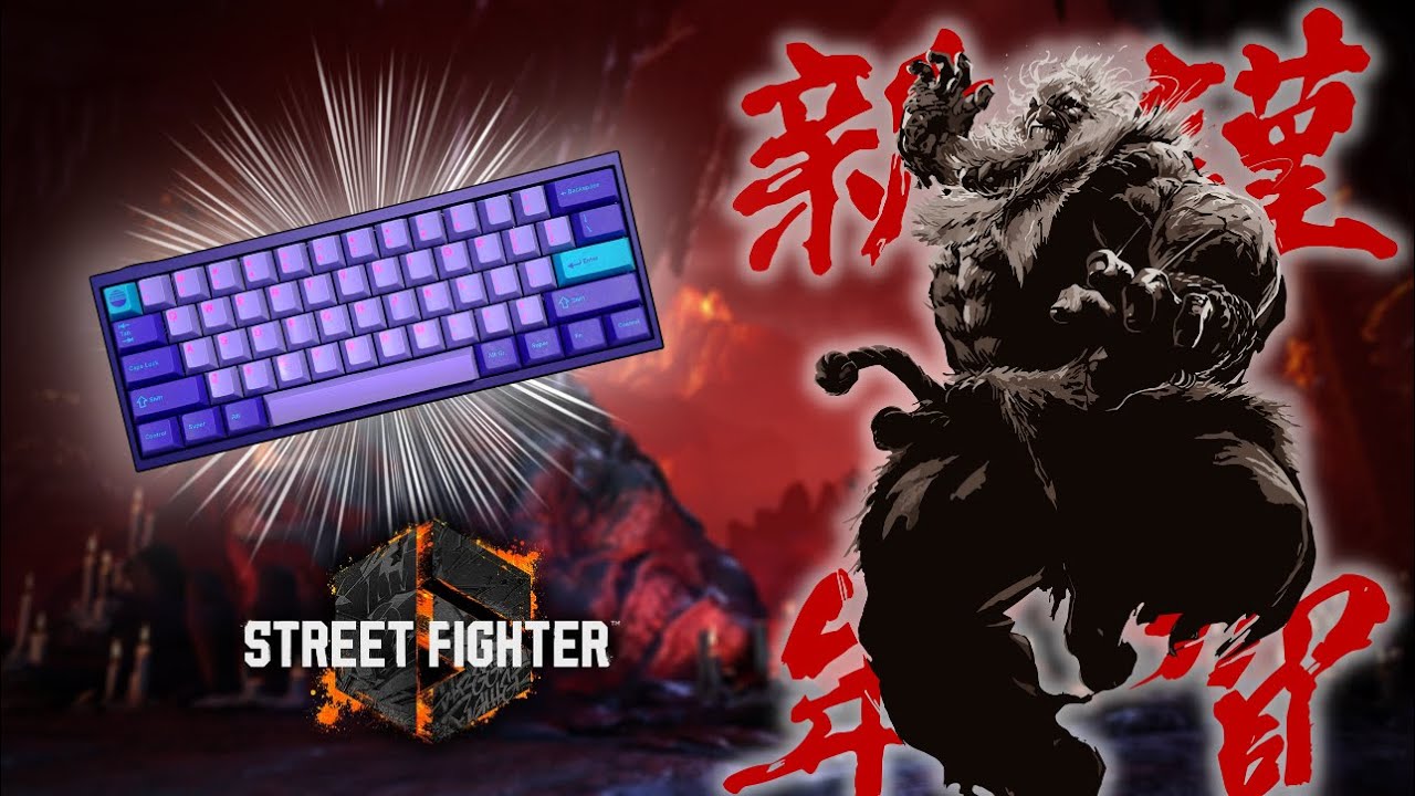 SF6 Combo Trials on KEYBOARD - Akuma - YouTube
