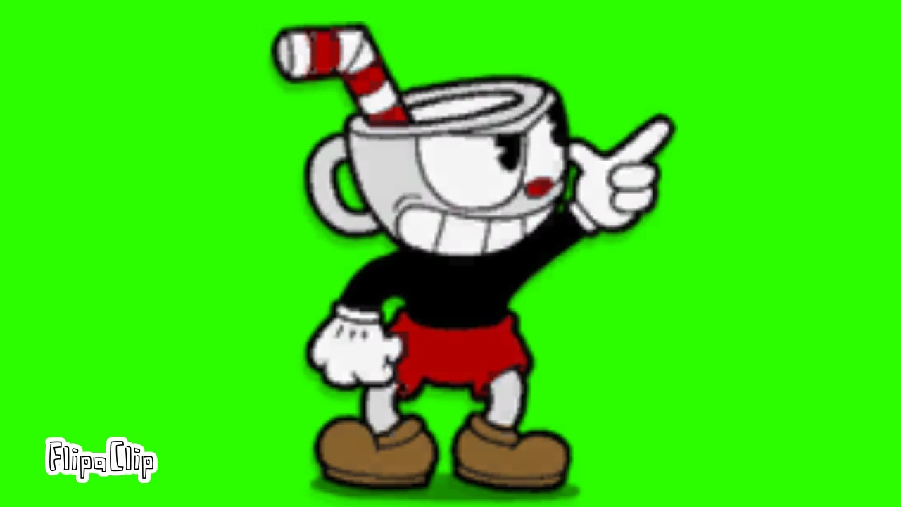Cuphead chroma key 1 - YouTube