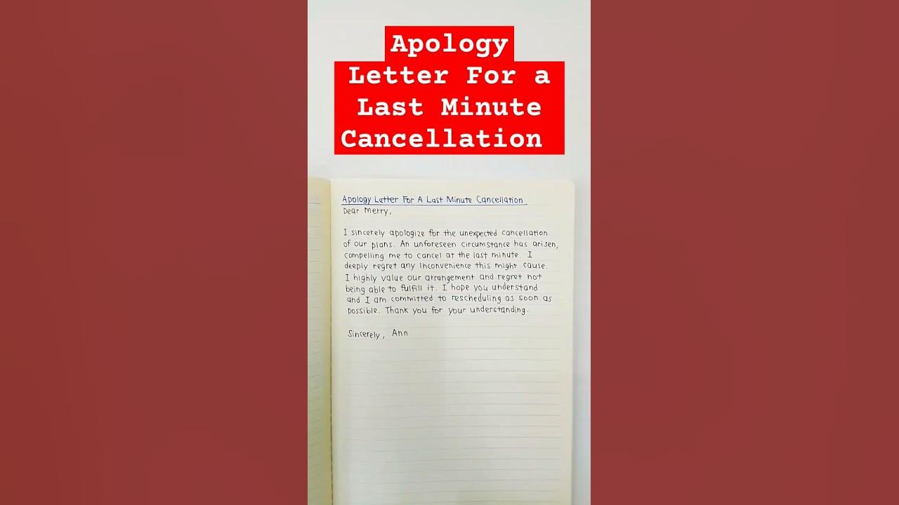 Apology Letter For A Last Minute Cancellation YouTube apology-letter-for-a-last-minute-cancellation-youtube