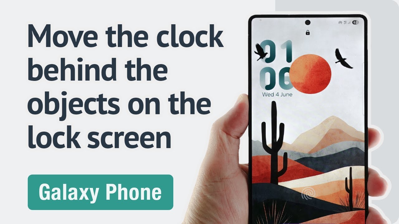 How to move the clock behind the objects (depth of field effect) on the ...