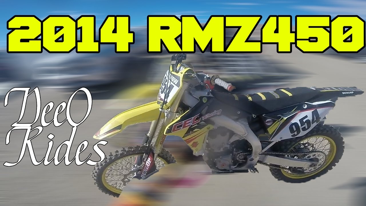 2014 Suzuki RMZ450 - DeeO Rides! | Aztec Raceway - YouTube