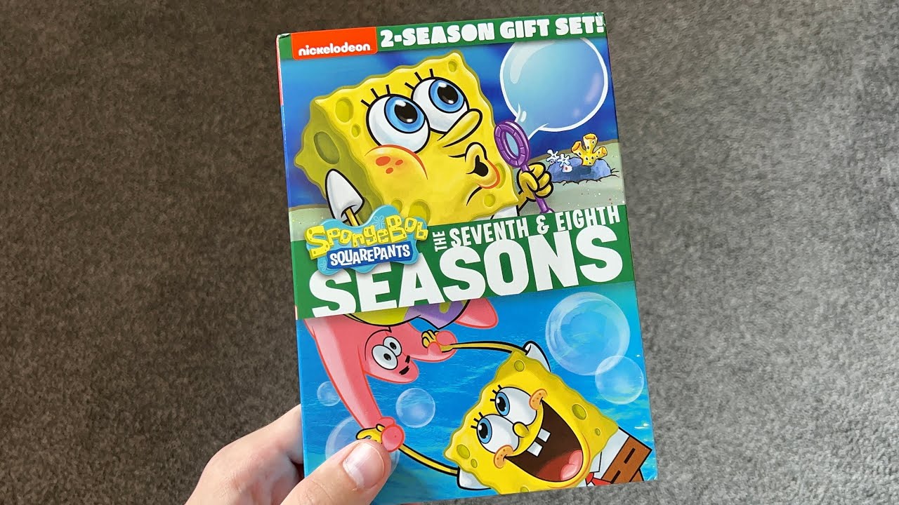 SpongeBob SquarePants: Seasons 7 - 8 DVD Unboxing New 2-Season Gift Set ...