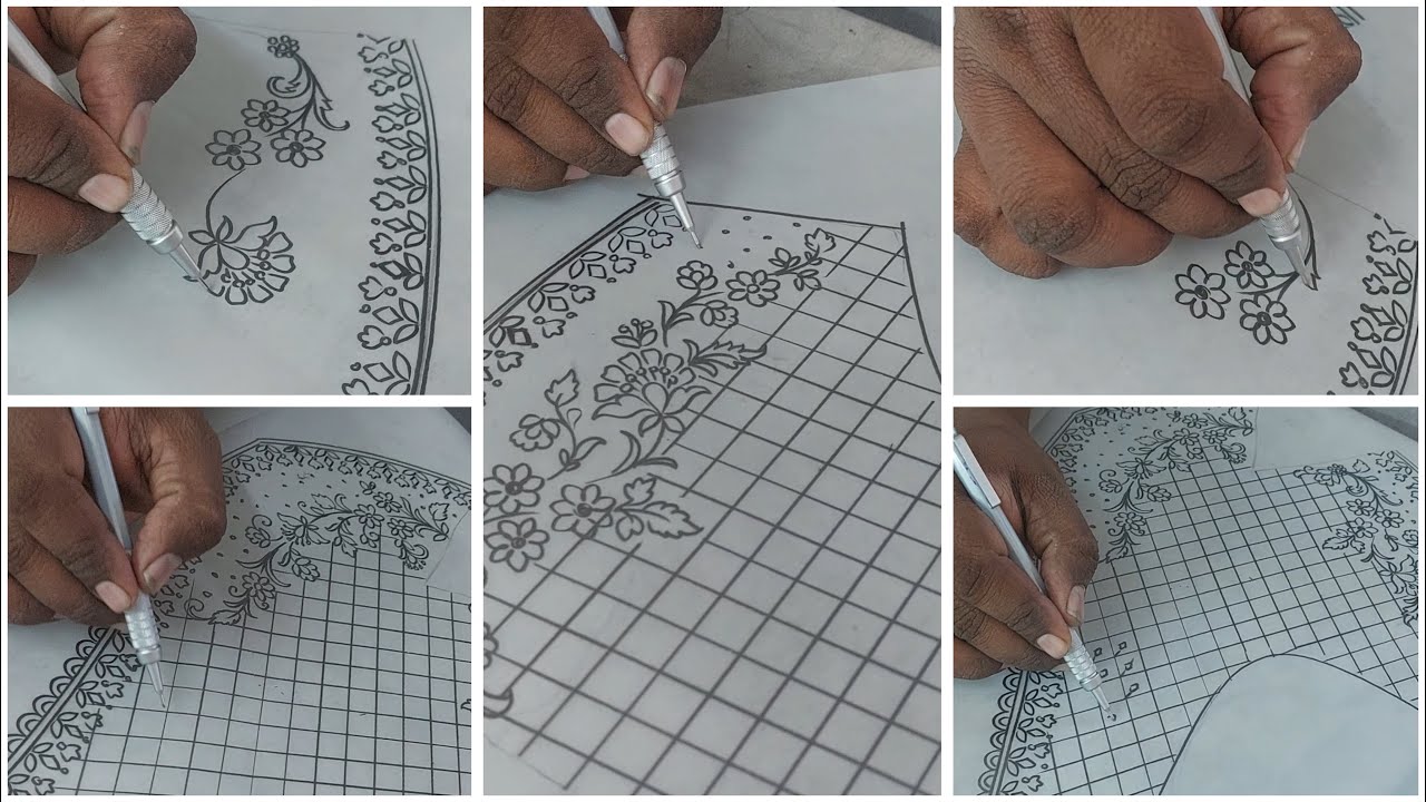 How to make khaka for hand work and machine Embroidery design - YouTube