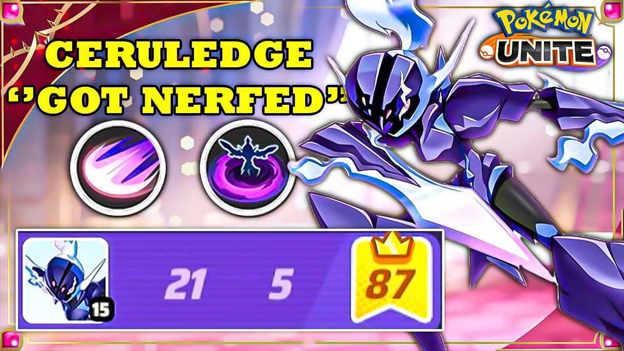 THIS BUILD MAKES CERULEDGE A BEAST! Pokémon Unite - YouTube
