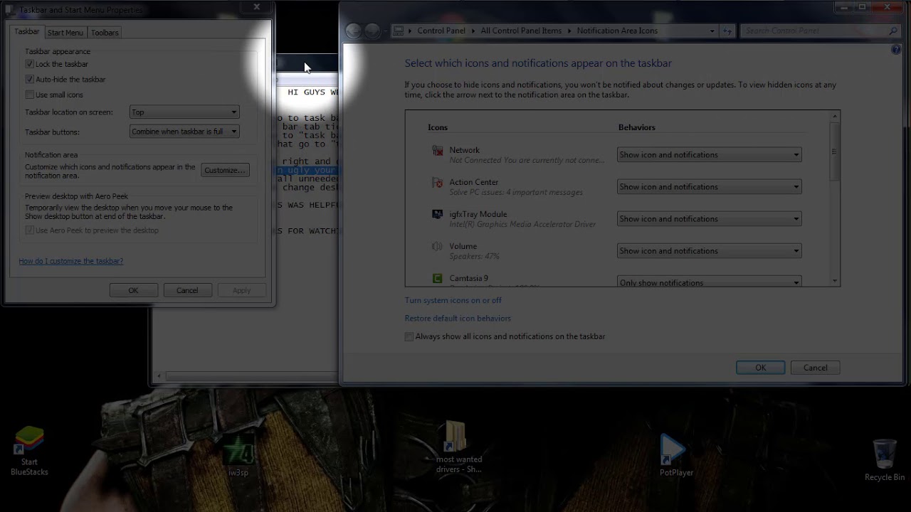 HOW TO WORK WITH TASKBAR ON WINDOWS 7 - YouTube