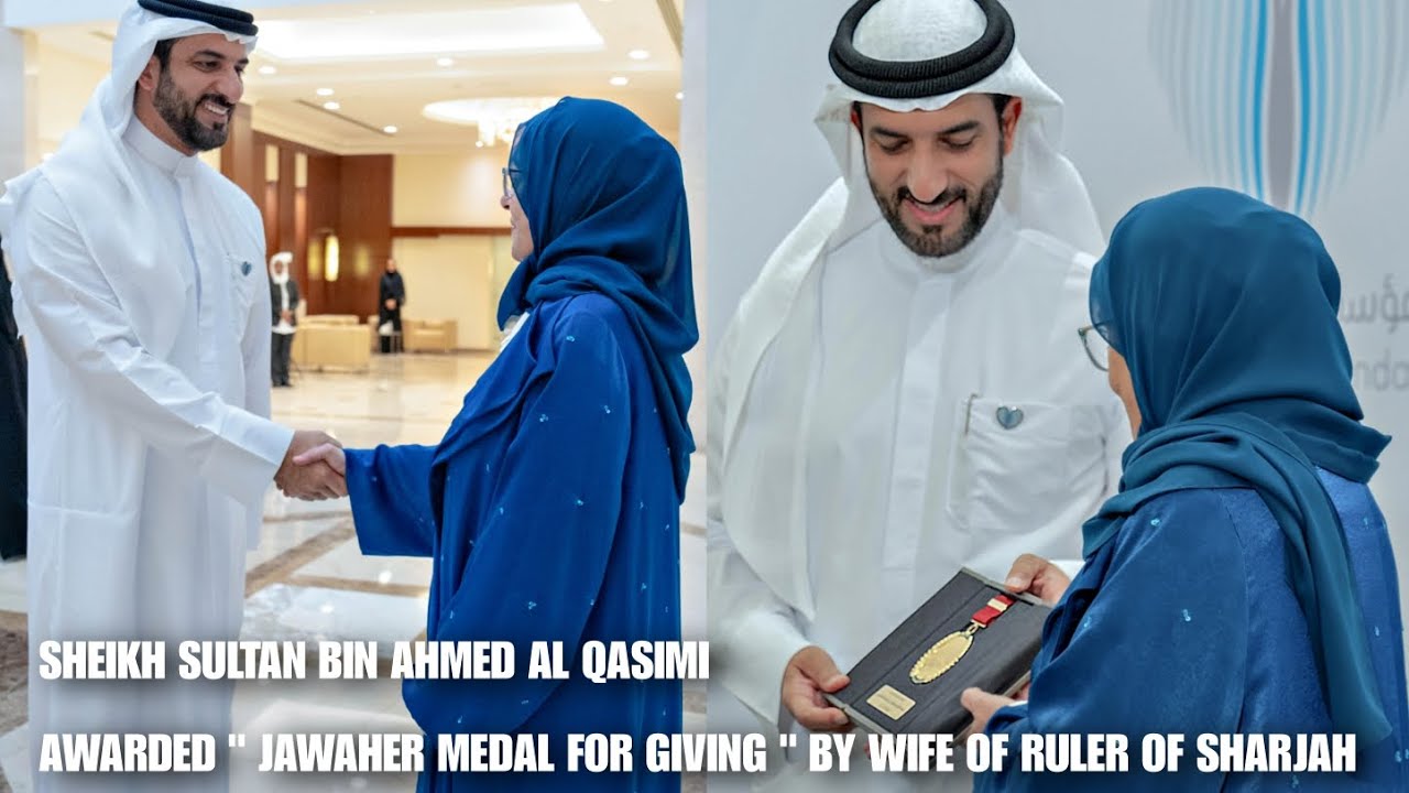 Wife of the Ruler of Sharjah grants Sultan Bin Ahmed Al Qasimi Awarded ...