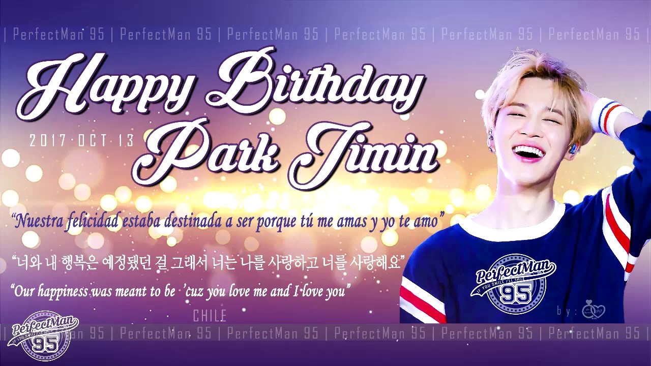 Banner Project Happy Birthday Park Jimin 2017 By PerfectMan 95 - YouTube