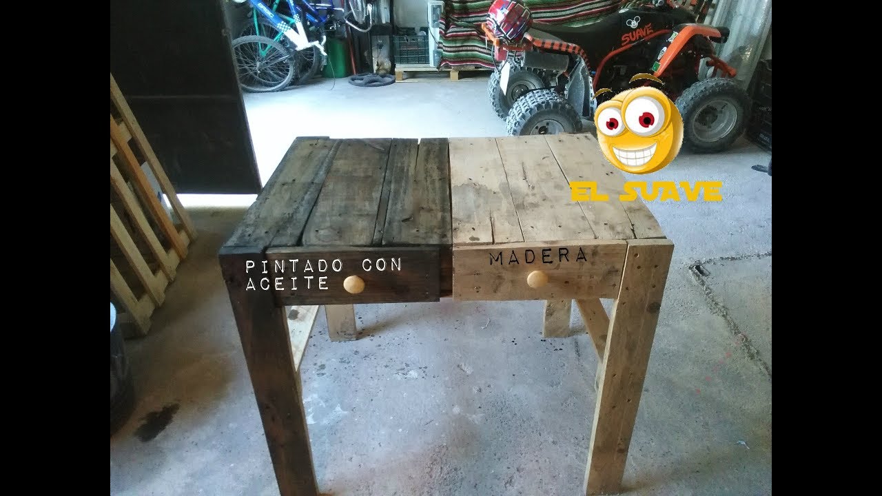 PINTANDO MADERA CON ACEITE DE MOTOR EFECTO ANTIGUO Y PROTEGE LA MADERA ...