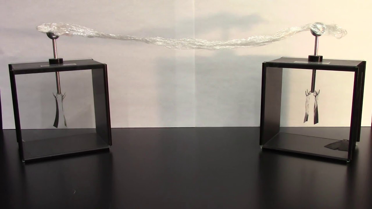 Electroscopes w conductor and insulator v2 - YouTube