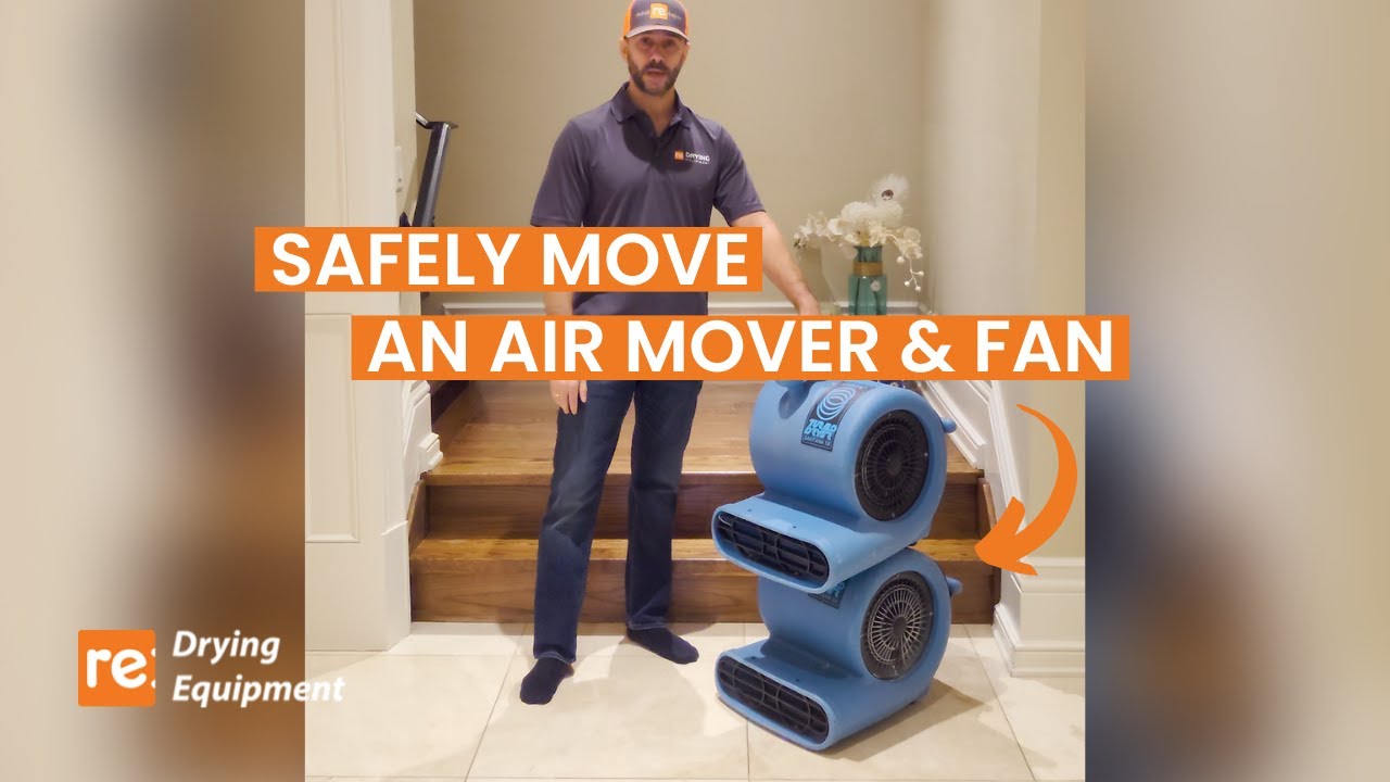 How to safely Move an Air Mover & Fan? - YouTube