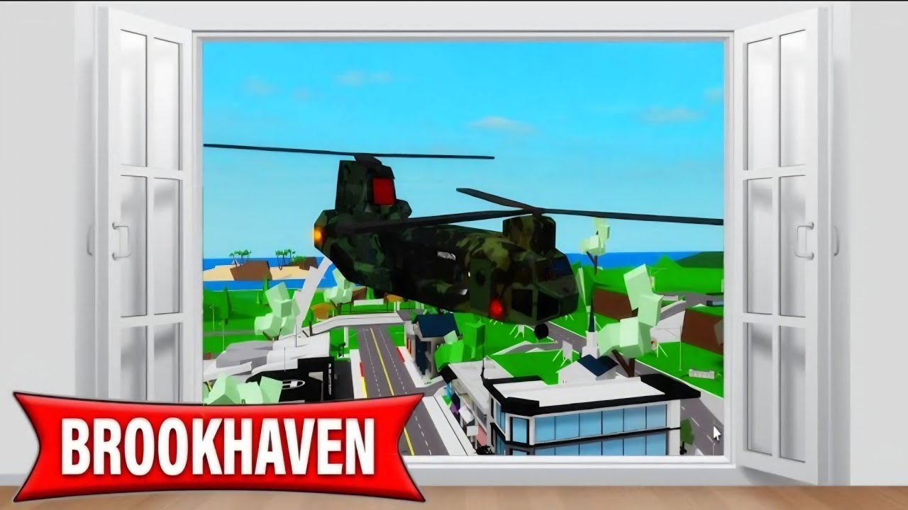 New MILITARY HELICOPTER Here In Brookhaven RP (Helicopter, Props, Tools ...