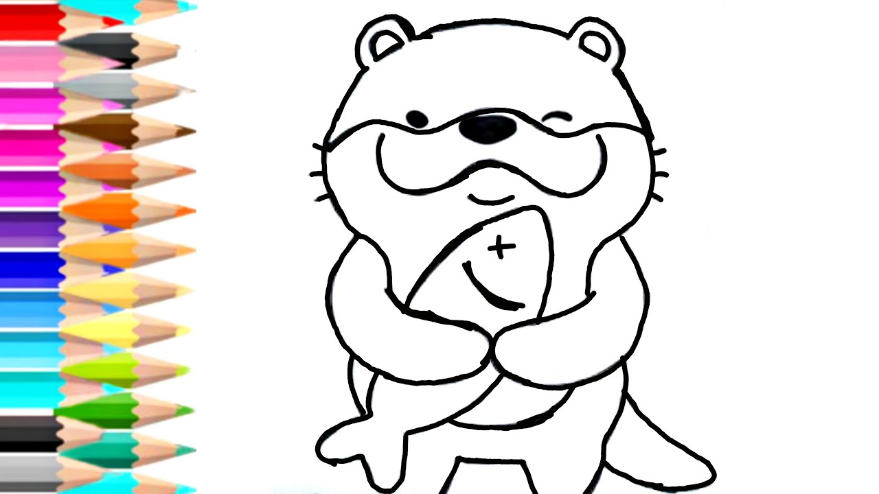 Easy Drawing Otter Drawing Otter 🦦 || How To Draw an Otter - YouTube
