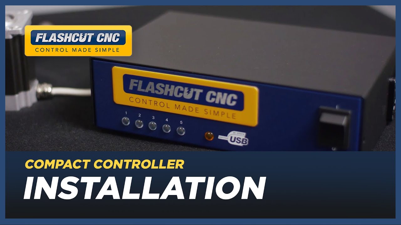 FlashCut CNC Compact Controller Installation - YouTube