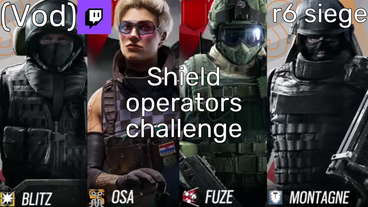 Shields only challenge | r6 siege (twitch vod) - YouTube