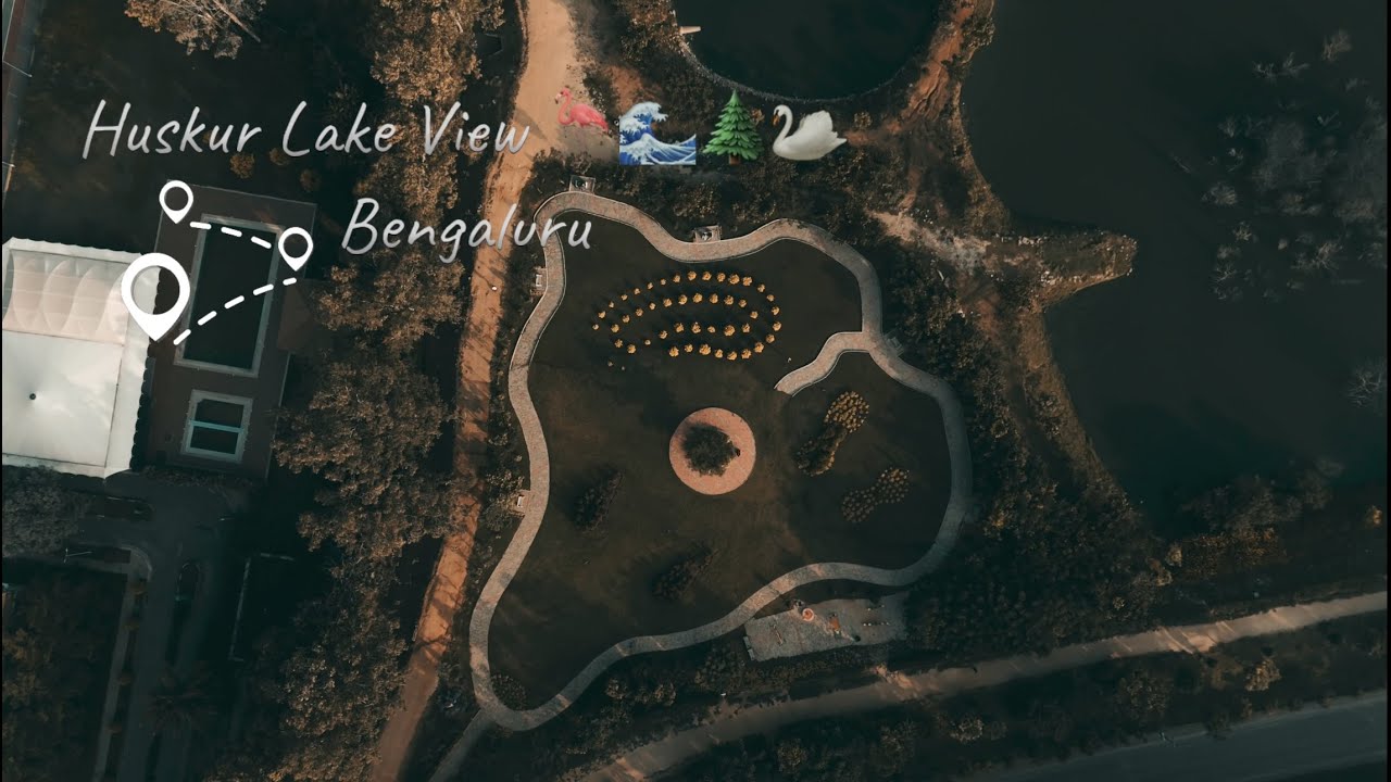 🌲🦢 Huskur Lake View 🦩🌊 | Bengaluru | Aerial view | Dji Mini 4 Pro - YouTube