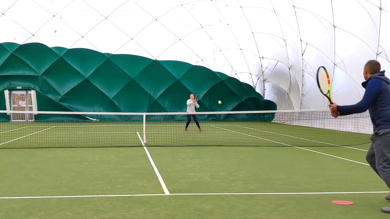 Tennis Footwork Drill - Rally in Service Boxes Calling Split - YouTube