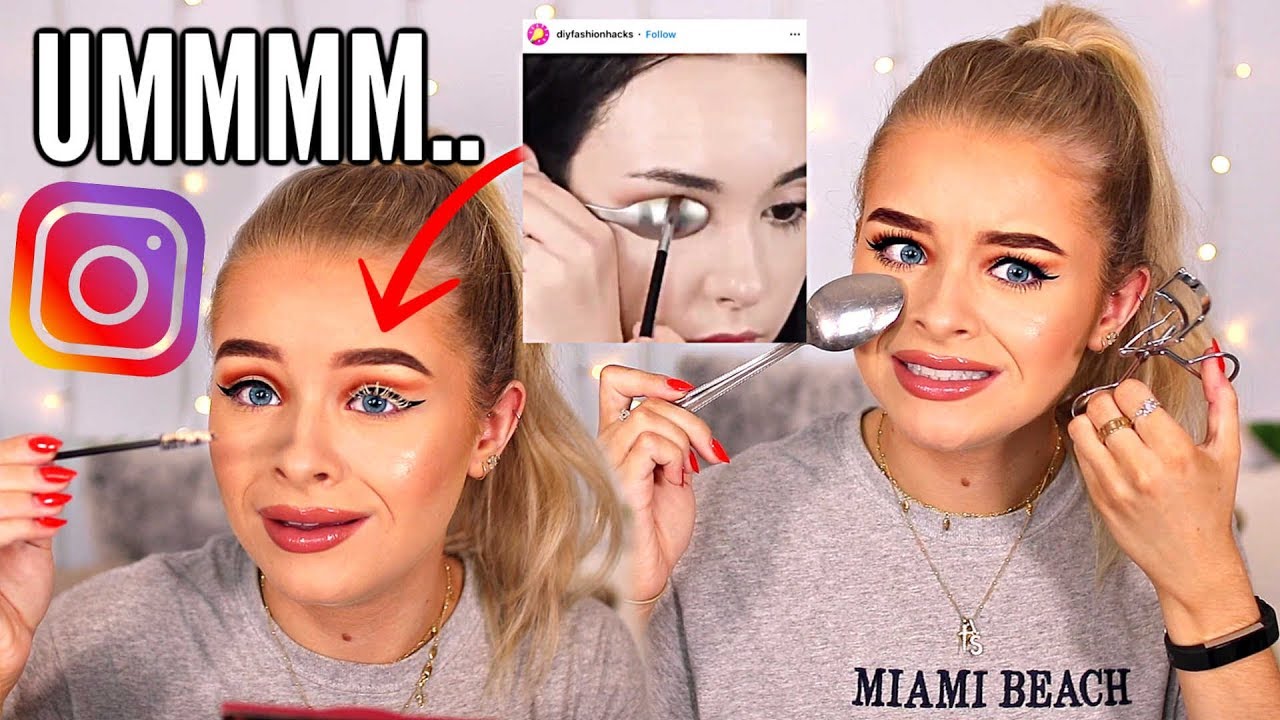 Testing Instagram Makeup Hacks Uhhh Do They Actually Work Youtube