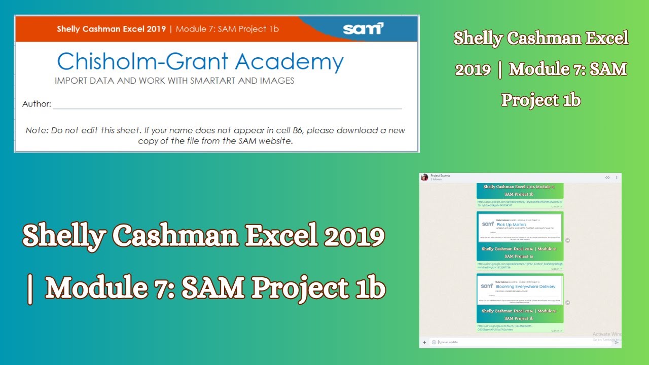 Shelly Cashman Excel 2019 | Module 7: SAM Project 1b #shellycashmanexcel2019 #module7 # ...