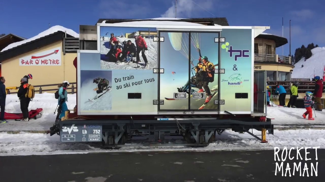 Swiss Ski Trains - Villars & Bretaye - YouTube