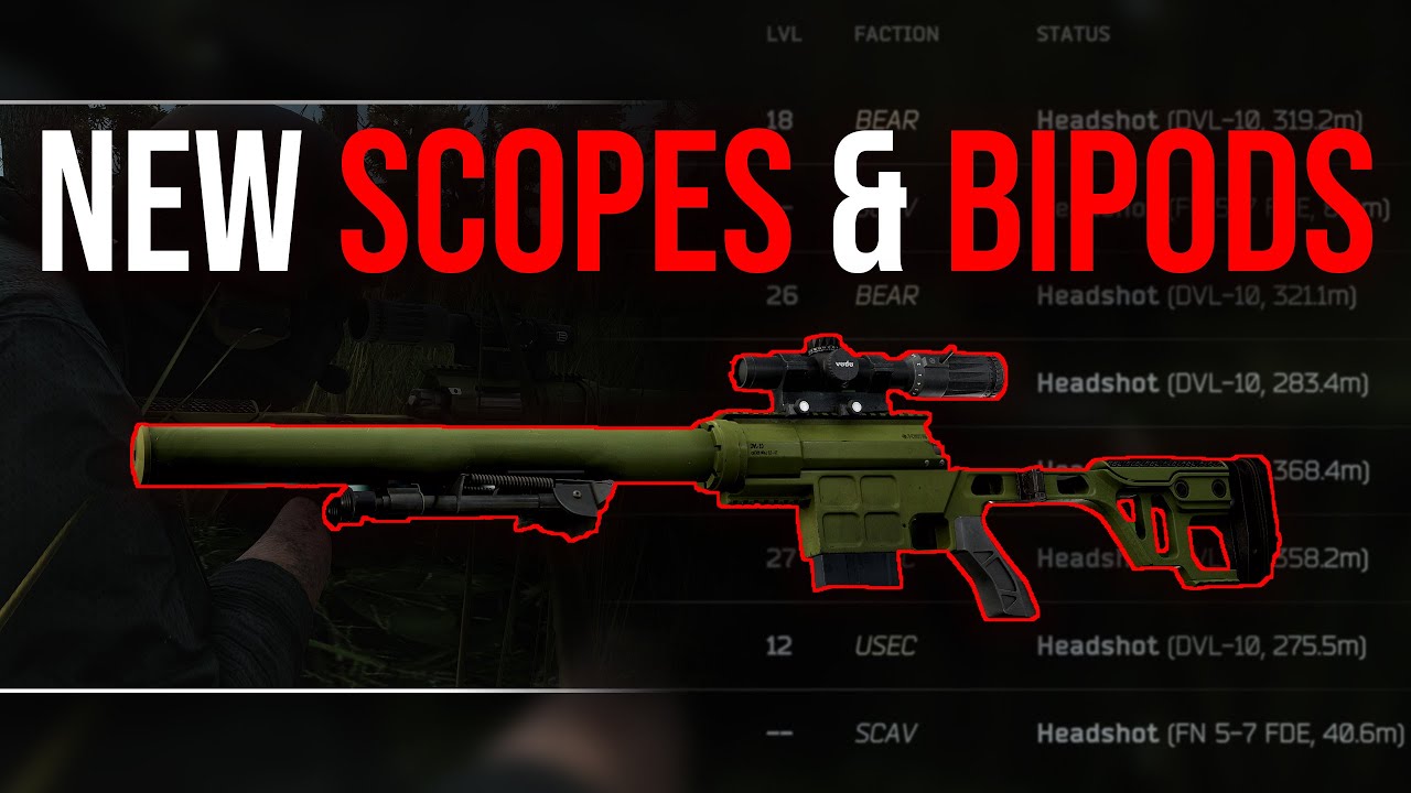 THE NEW SCOPES & BIPODS ARE THE NEW META in Escape from Tarkov! - YouTube