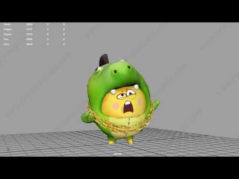Animation for computer games (Dino) - Monkey Finger Games - YouTube