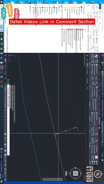 Create Centre Line, Between Two Lines average path line #lisp - YouTube