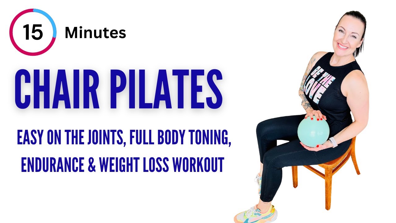 CHAIR PILATES: 15 Min Upper Body & Leg Workout For Toned Arms ...