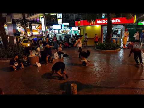 B-boy Crew Break Dance at Patong, Phuket [HD]