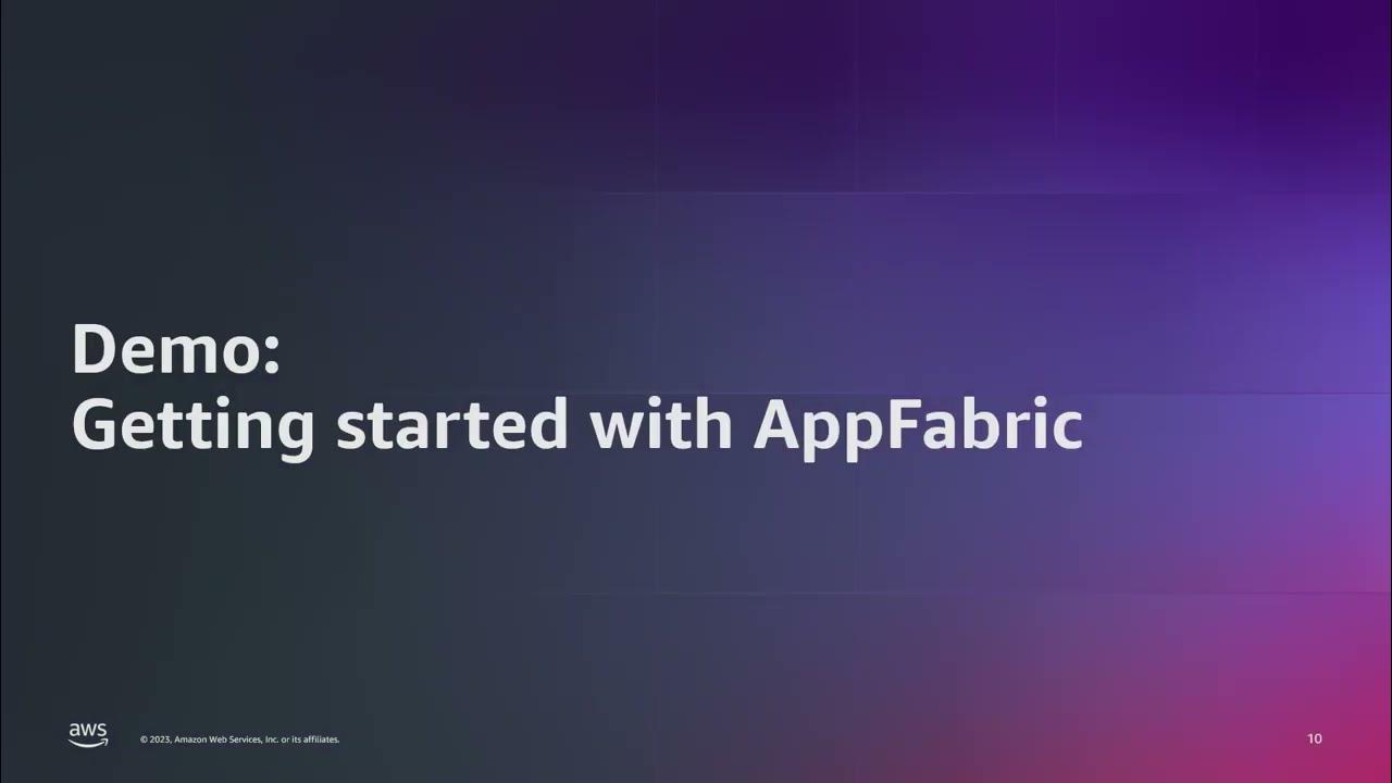 AWS AppFabric demo: Enhance your security posture across your applications | AWS Events - YouTube
