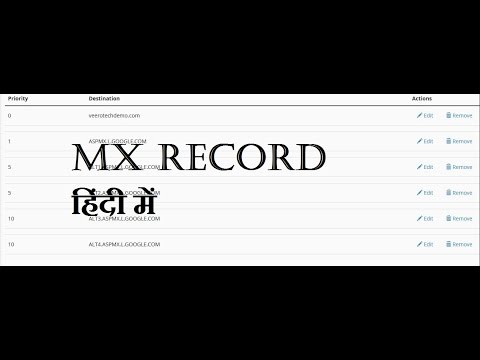 MX record Intro , How to enter MX record In Hindi - YouTube